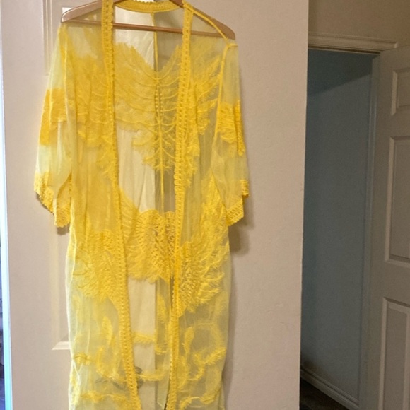 Swim | Classy Bright Yellow Swimsuit Cover Up | Poshmark